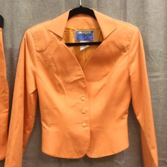 Thierry Mugler | Jackets & Coats | 8s Thierry Mugler Orange Suit Jacket ...